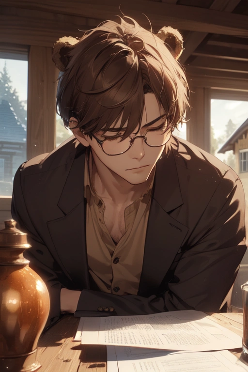 Professor Bear's hibernation. | Aipictors