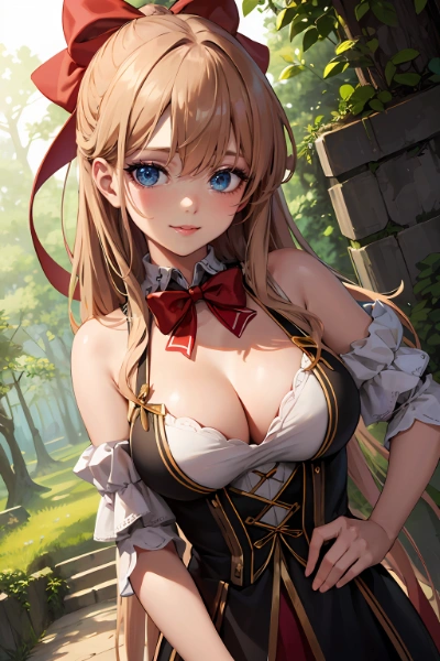 girl and forest | Aipictors