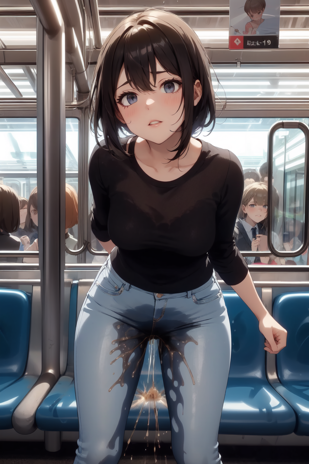 癖になる程気持ちいい人前でのお漏らし - ルーザーの作品 - Aipictors - AI画像投稿サイト・生成サイト