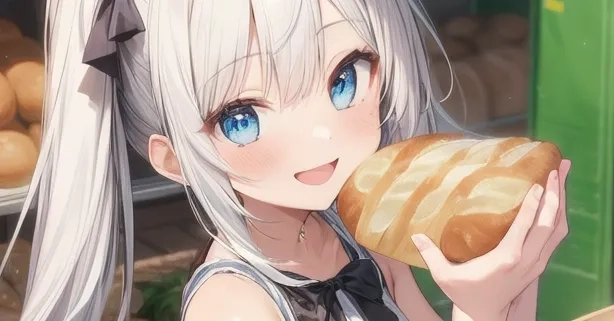 Bread Silver Haired Twintail San Aipictors