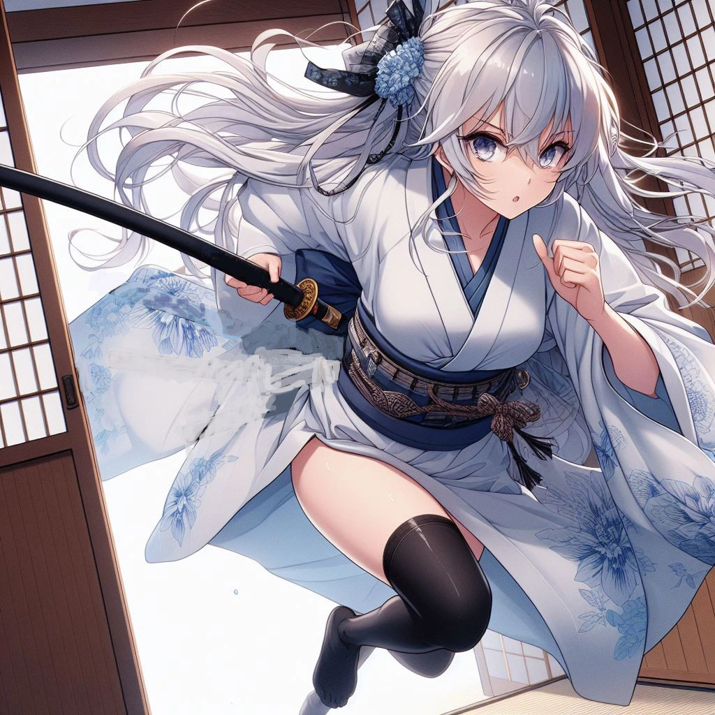 Quickly rush with a sword | Aipictors