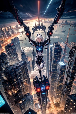 未来都市 - AI_art_4noの作品 - Aipictors - AI画像投稿サイト・生成サイト