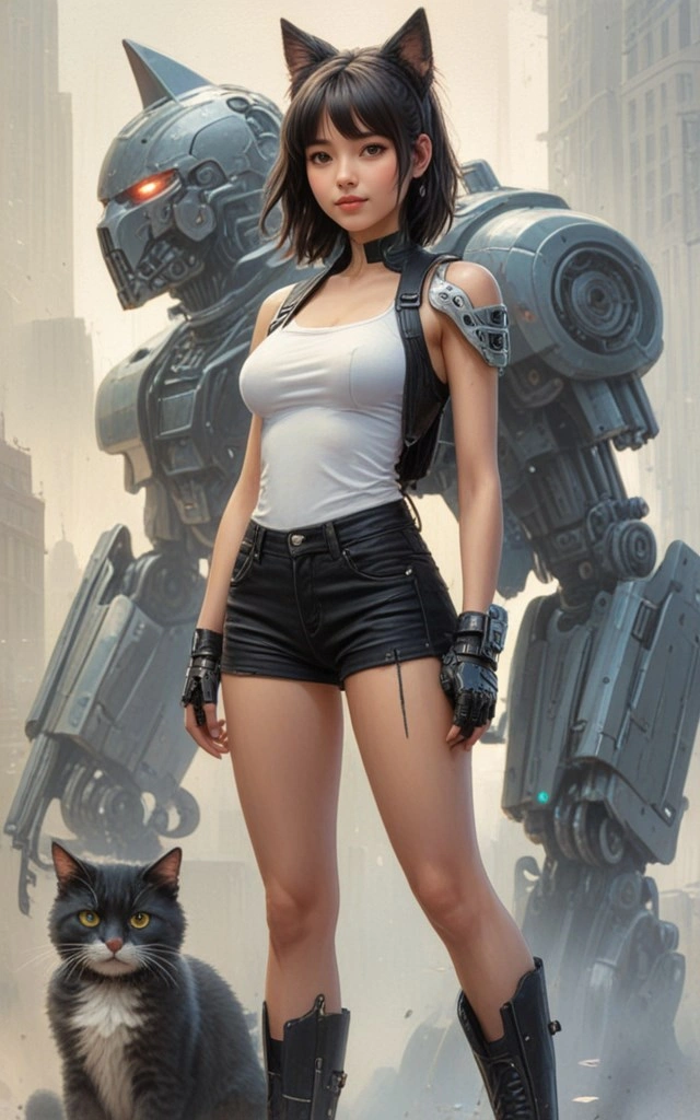 Nekomimi bike girls 2 | Aipictors