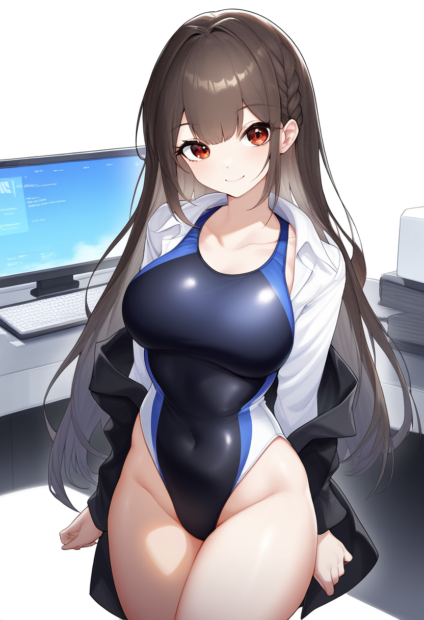 競泳水着のOL2 | Aipictors