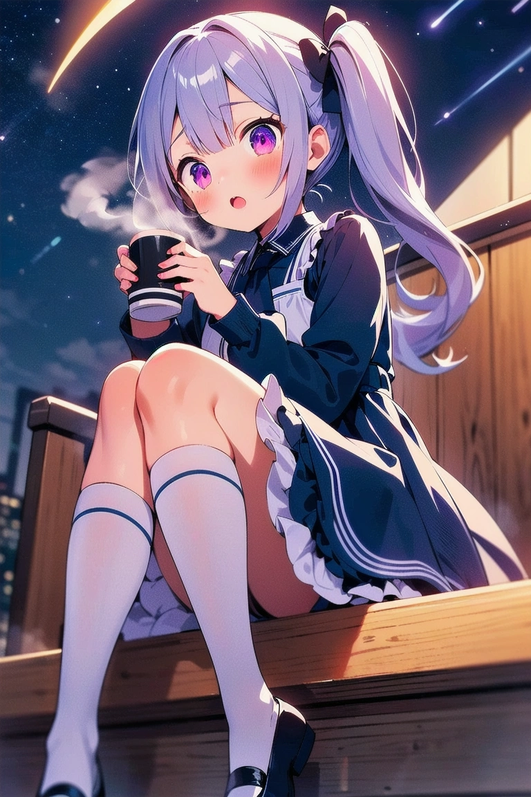 Spring night sky and Chacko-chan 4 | Aipictors