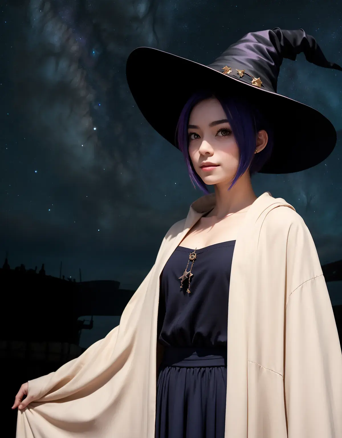 constellation witch | AIArt | Aipictors