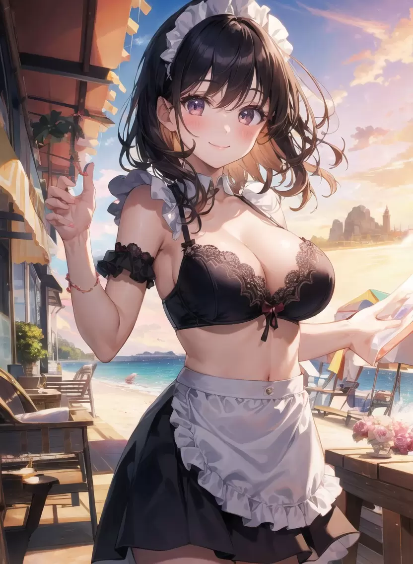 [Mini photo collection] Bathing with a very sexy maid with big breasts | エロ | Aipictors