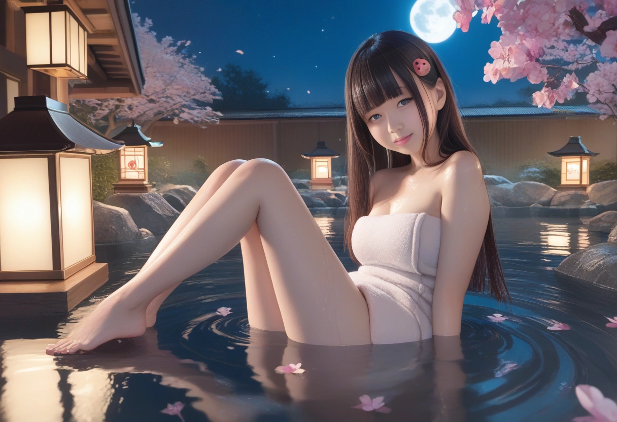 open-air bath | Aipictors