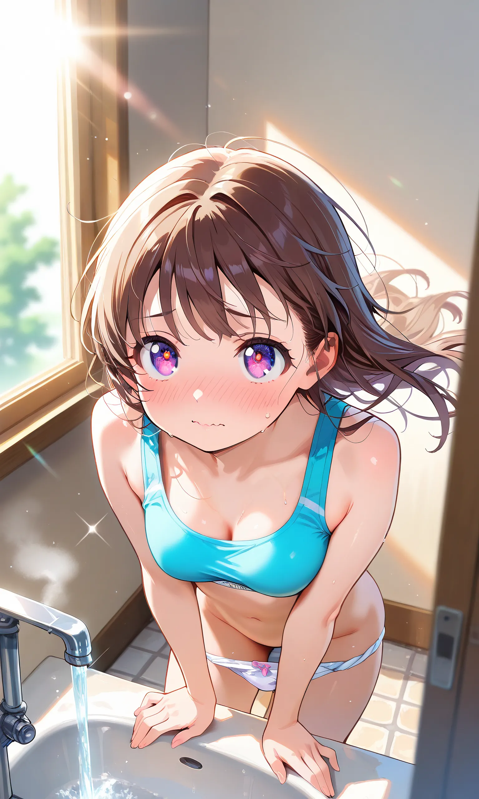 Bumping into someone before taking a bath | Aipictors