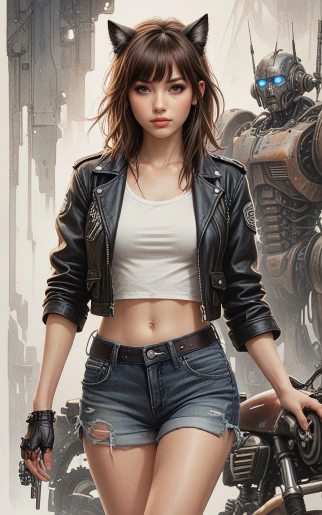 Nekomimi bike girls 2 | Aipictors