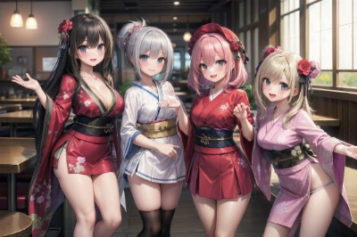 和ウェイトレス - nAzuの作品 - Aipictors - AI画像投稿サイト・生成サイト