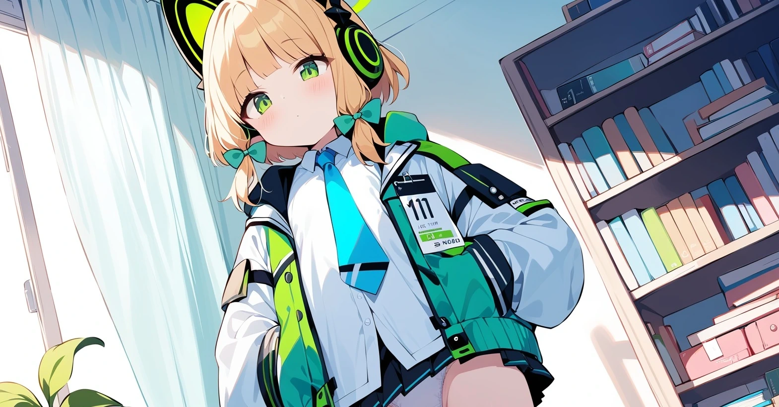 Blue Aka Midori Panty Shot | Aipictors